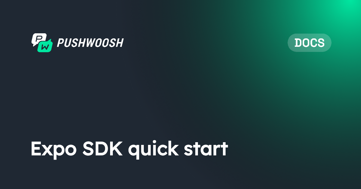 Expo SDK quick start